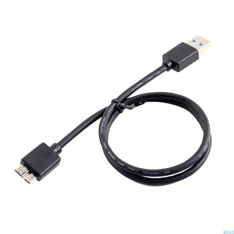 USB кабель Micro B, 0.2m, черный — фото 1