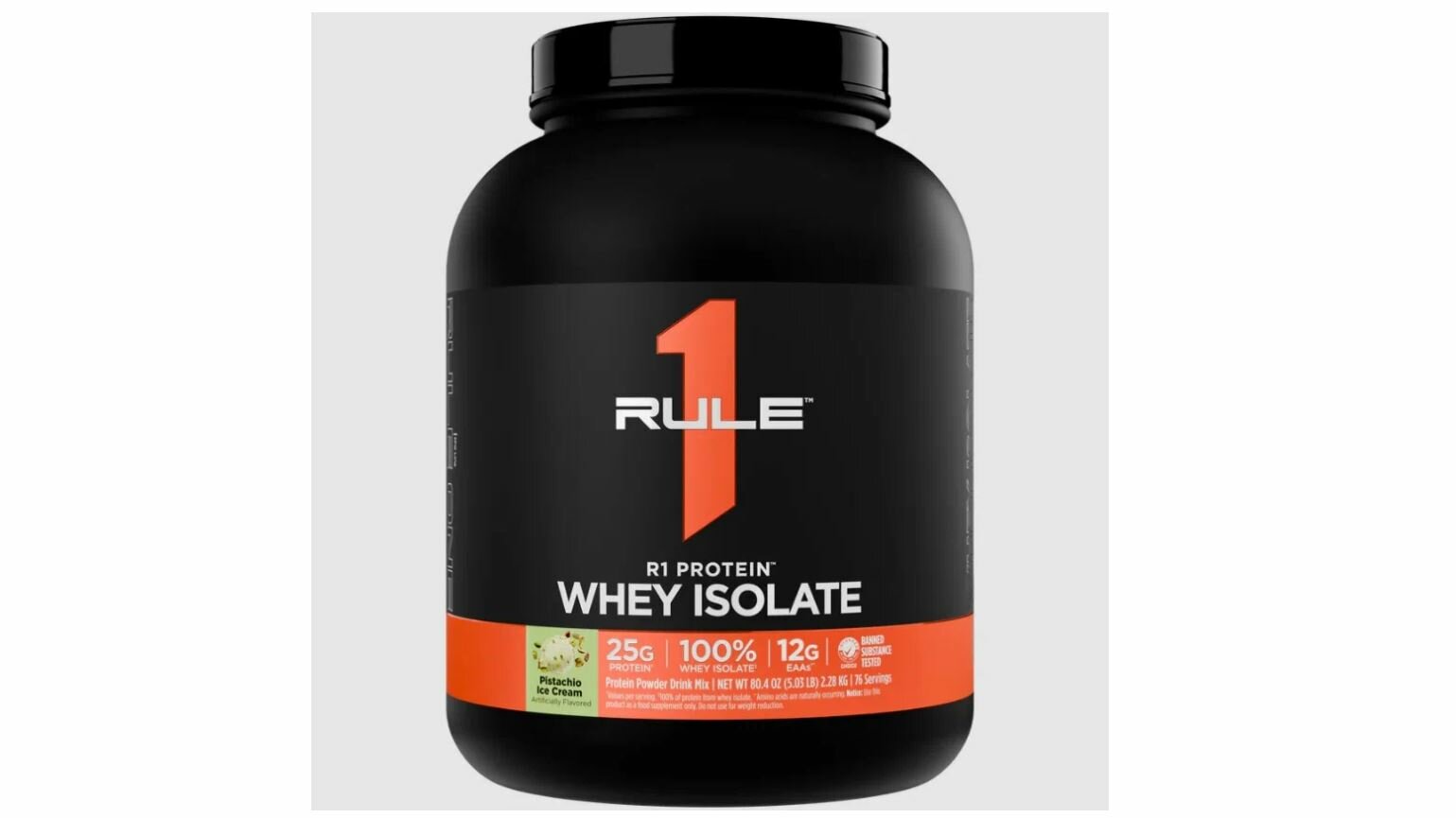 Rule One R1 PROTEIN Isolate, Изолят, 2.2 кг (Фисташковое мороженое)