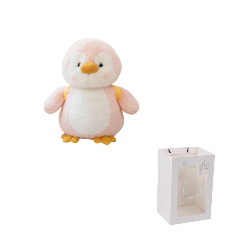 Рюкзак унисекс OUYIN Пудинг Пингвин Куклы Плюшевая Игрушка, 25CM EU, Pink (Egg Backpack)