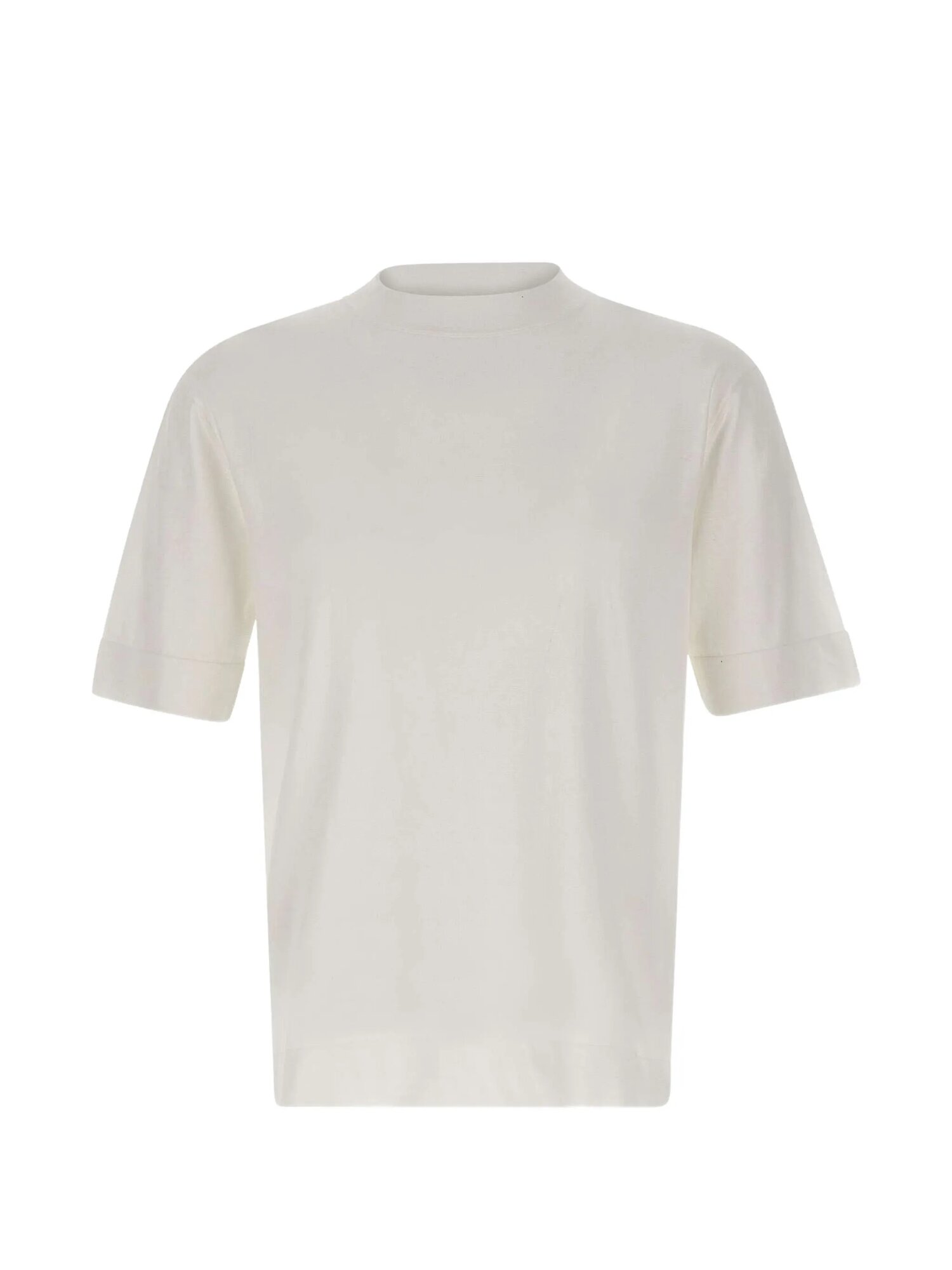 Футболка Mock-neck cotton T-shirt