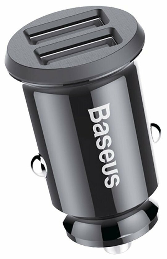 Автомобильное зарядное устройство 3.1A 2USB Baseus
