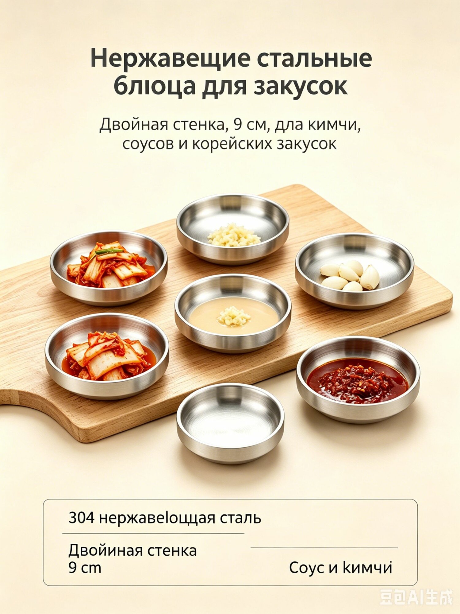 Блюдце 1 шт серебристый для чая под чашку