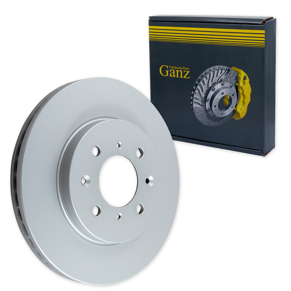 GANZ Диски тормозные передний с покрытием HONDA JAZZ 02-08/CITY III 02-04, IV 08-13 D 258 GIJ06192
