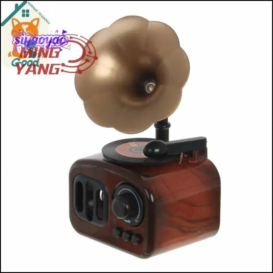 Изделие декоративное музыкальное "Граммофон", L9,5 W10 H17 см