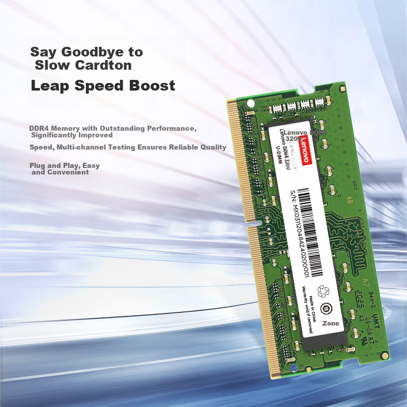Lenovo 8GB DDR4 3200MHz Оперативная память для ноутбука 1 модуль Количество модулей и общий объем памяти：8GB 1