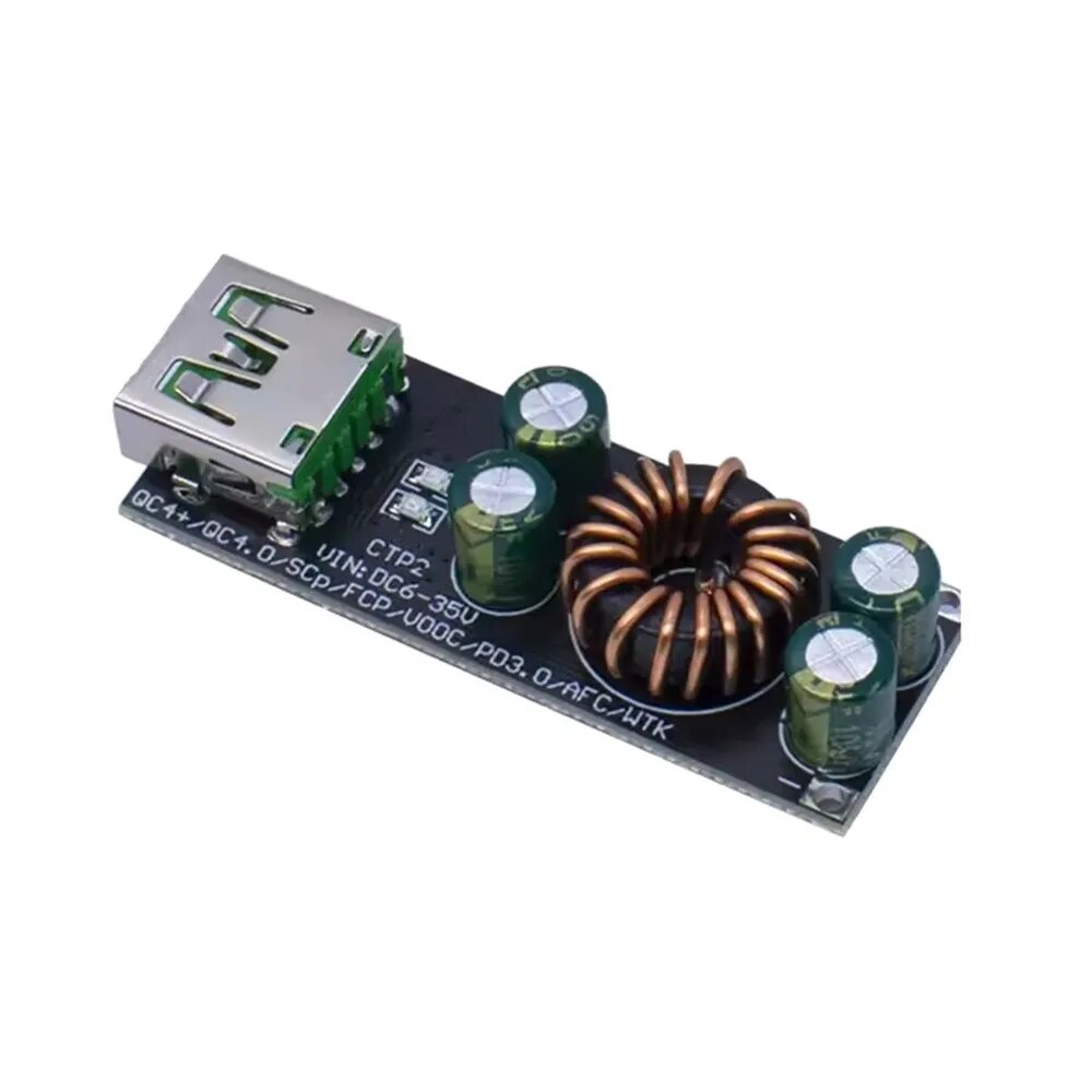 Модуль Быстрой Зарядки SW3518 QC4.0 USB Type-C С Понижающим/Повышающим Преобразовател