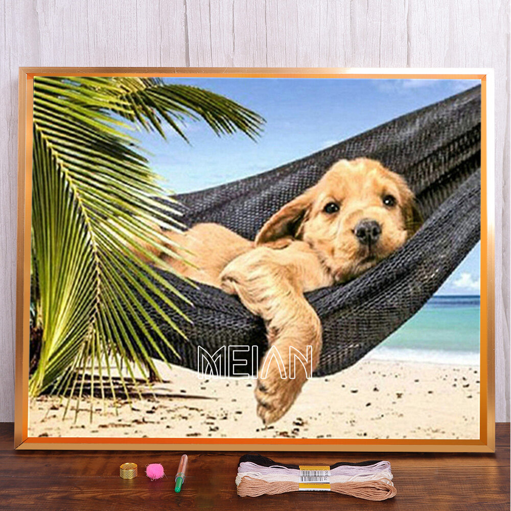 MEIAN Набор для вышивания,30x40CM,11CT,40 цветов