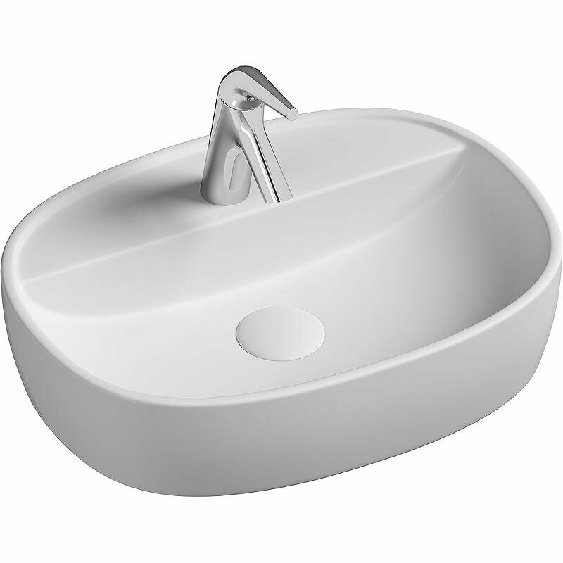 Раковина накладная Ceramicanova Element 50 CN6036 Белая, санфарфор