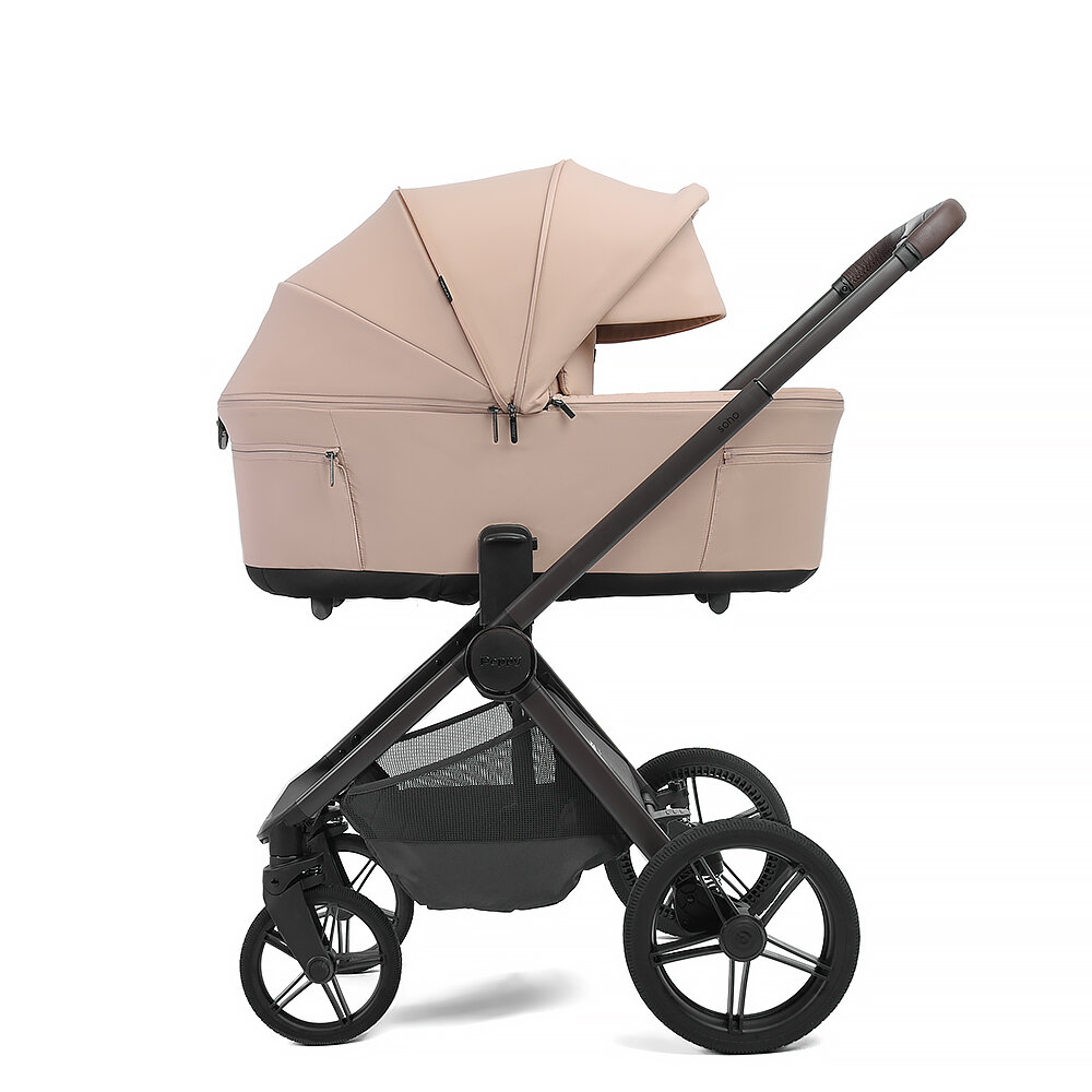Коляска детская Peppy Soho 2 в 1 Rose (пыльная роза), рама серо-бежевый