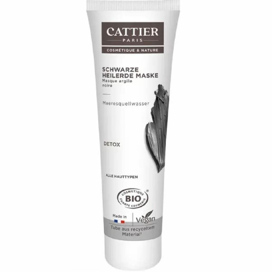 Cattier Schwarze Heilerde Maske Маска из черной целебной глины, 100 мл