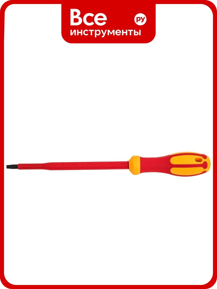 Отвёртка диэлектрическая Ceta Form 1000V torx T27x150 мм, длина 260мм, G04-027-150