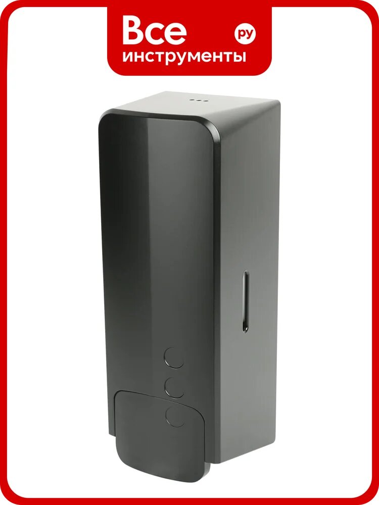 Диспенсер для жидкого мыла Nofer Classic EVO, черный, настенный, антисептический, антивандальный, глянцевая ABS‑корпус