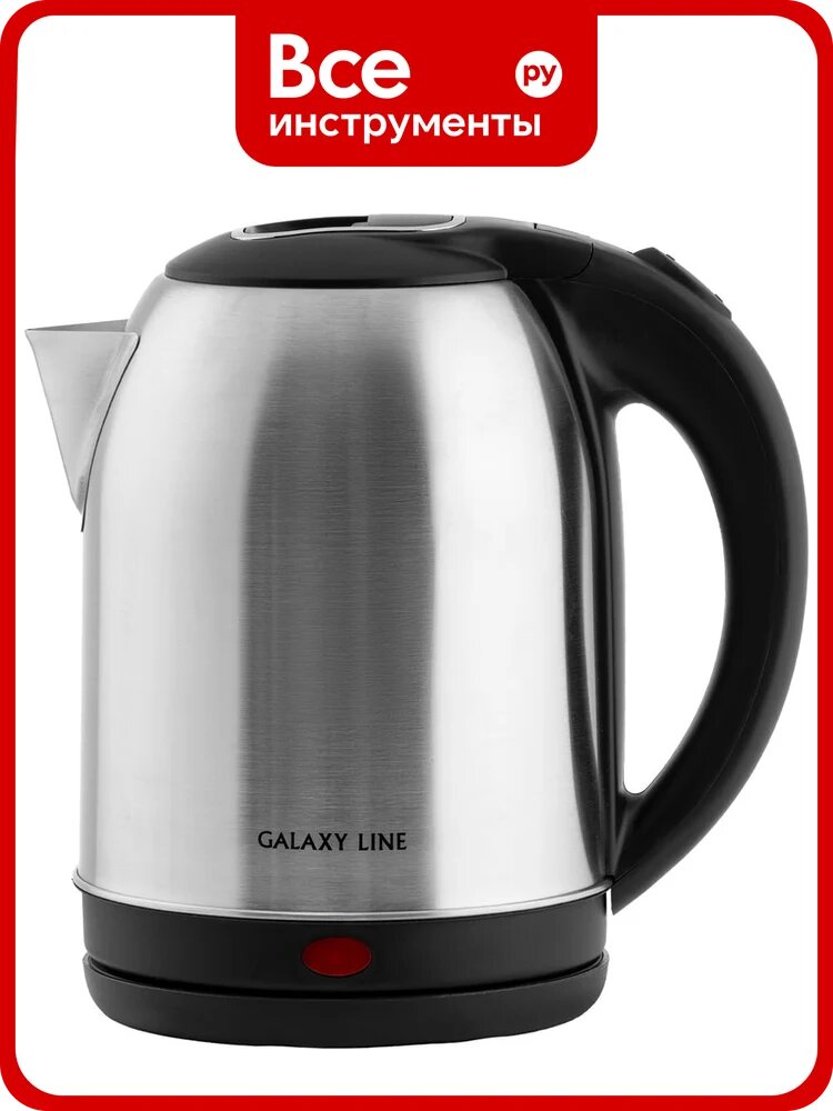 Чайник электрический Galaxy LINE GL 0329, серебристый, металл, 2000 Вт, 2.2 л 7010103290