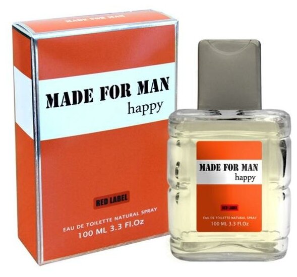 Delta PARFUM Туалетная вода мужская Made For Man Happy, 100 мл