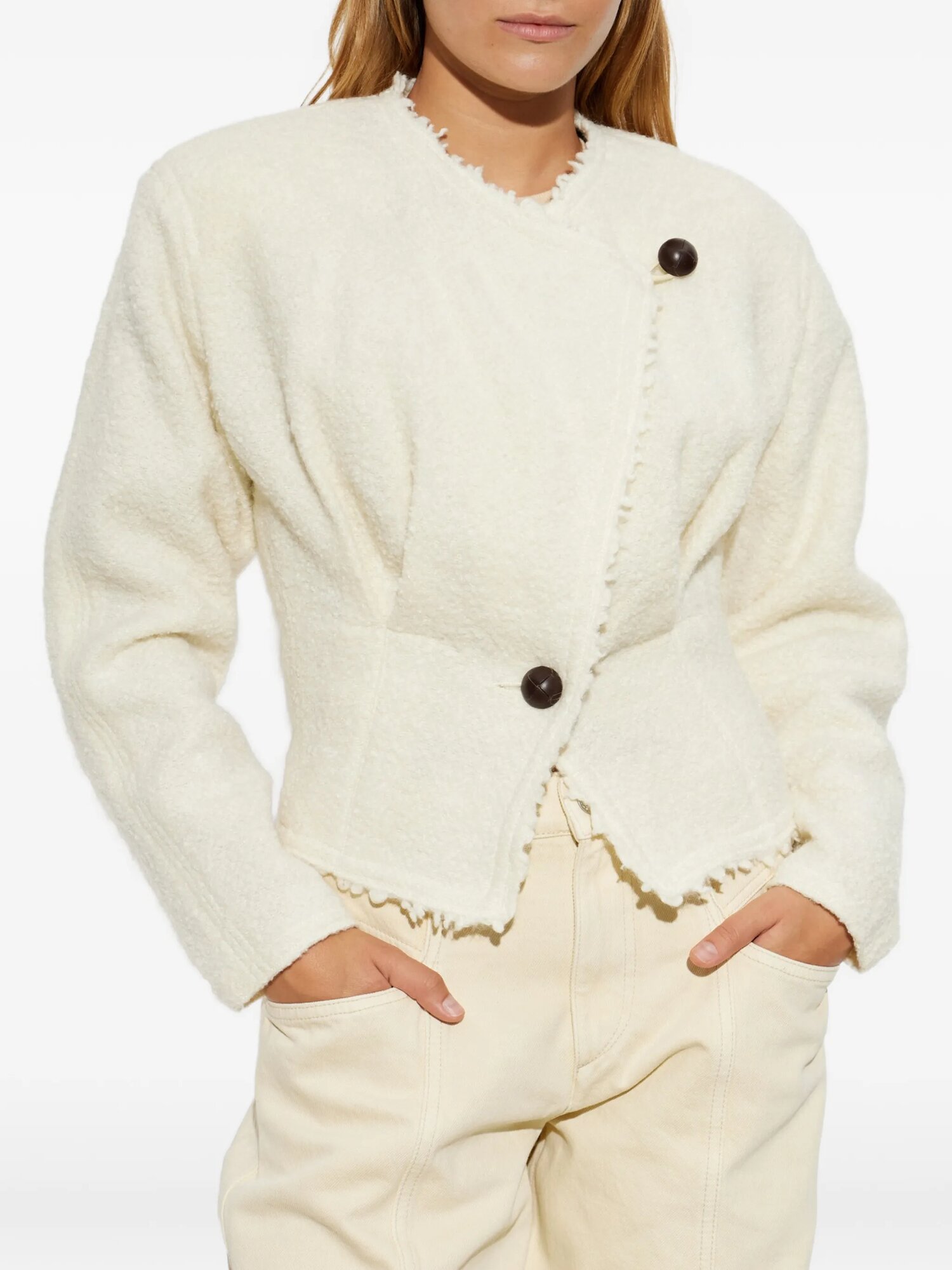 Куртка Isabel Marant Frayed-edge tweed jacket, размер 38 — фото 1