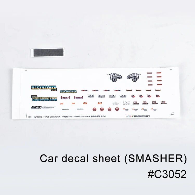 Запасные части FMS 1/24 Max Smasher FCX24 Car decal smasher