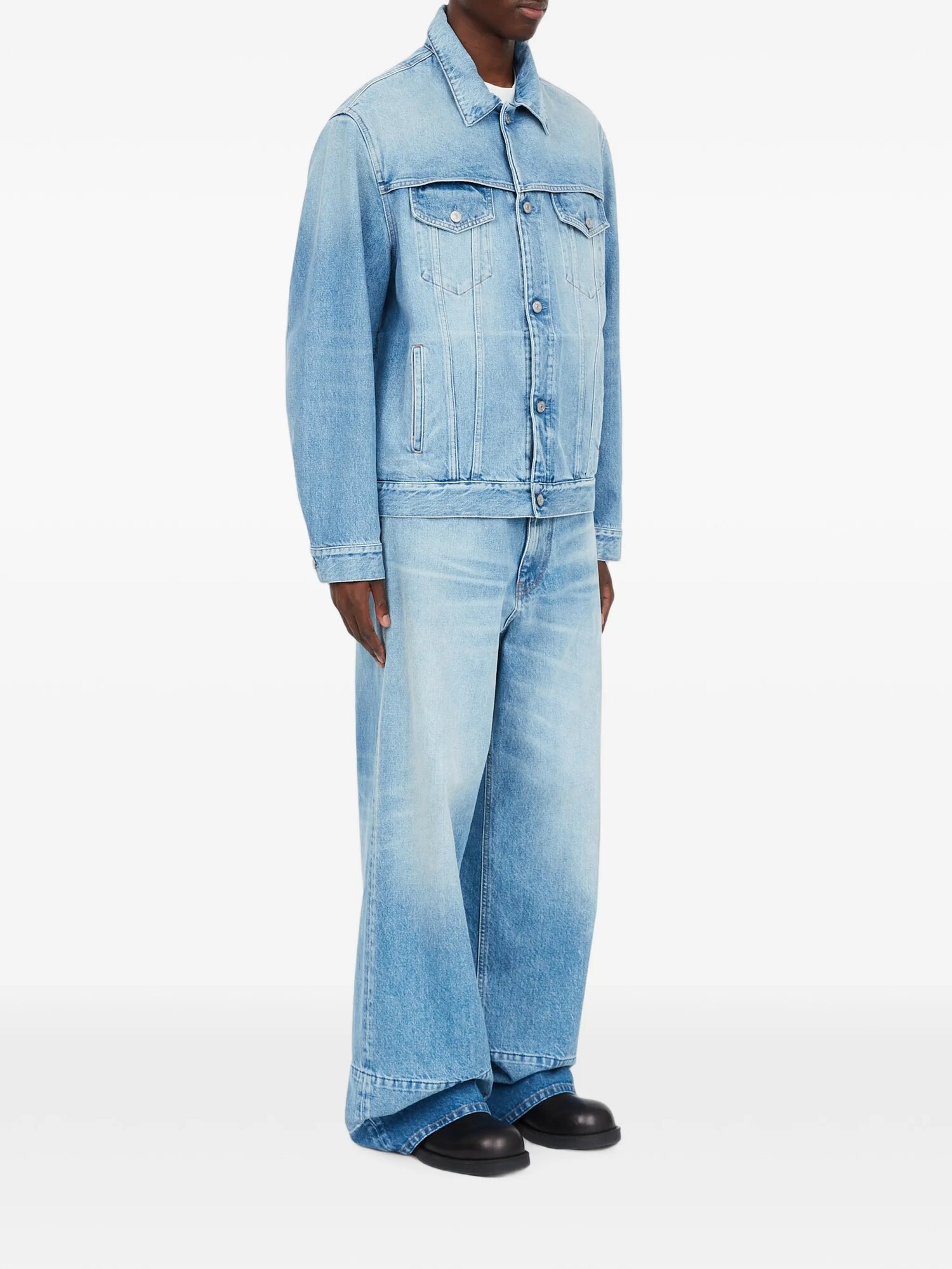 Куртка MM6 Layered denim jacket, размер 52 — фото 1
