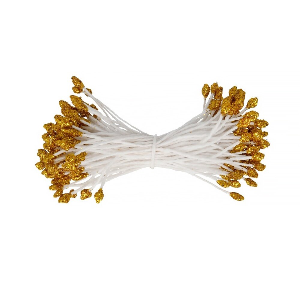 Декоративные элементы Blumentag fiorico, тычинки для искусственных цветов, 10х85 шт, под золото