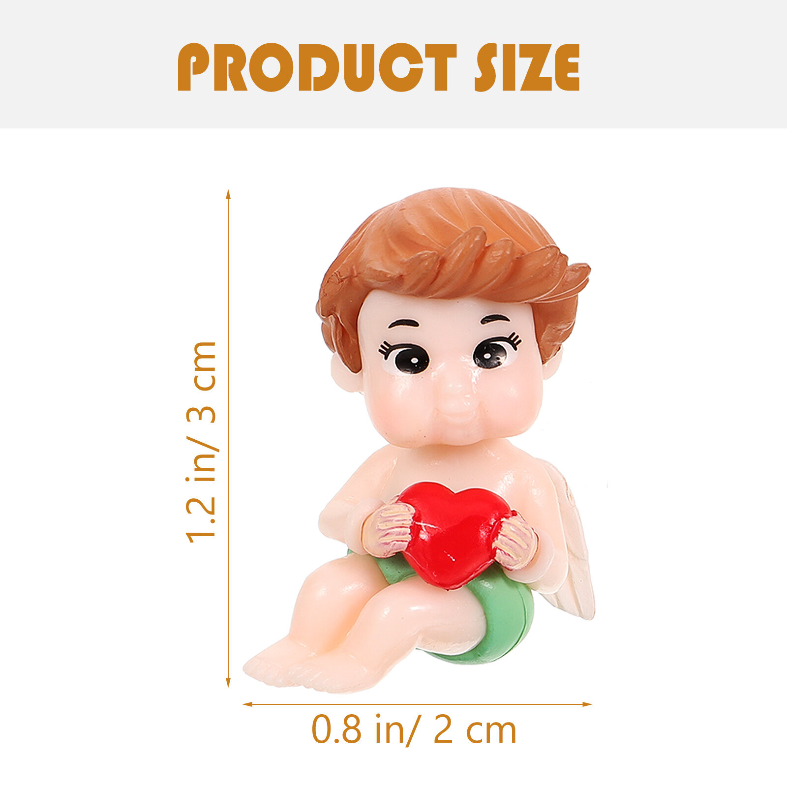 4 Шт Ангел Купидон Мини Фигурки Для Декора Размер 3.00X2.00X1.50Cm