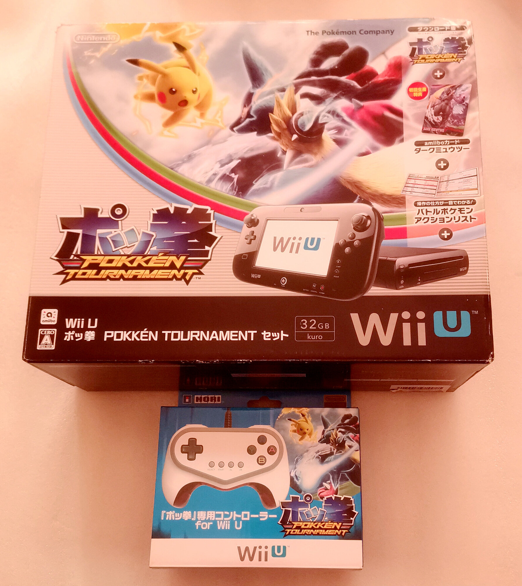 Консоль Nintendo Wii U Limited Edition 32GB Японская версия Чёрный Новый не вскрытый с базовым контроллером