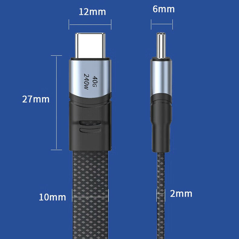 JUXIN USB4 кабель Type-C 40Гбит/с 8K видео PD240W быстрая зарядка для телефонов ноутбуков совместимость с Thunderbolt