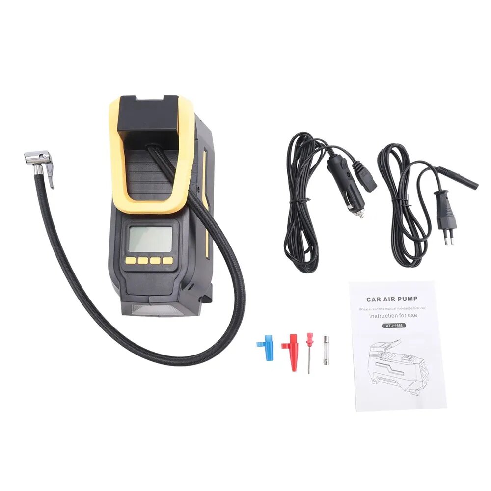 Автомобильный AC/DC 12V шинный насос портативный воздушный компрессор 220V EU вилка