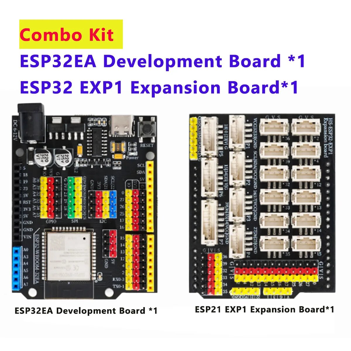 ESP32EA Development Board и ESP32 EXP1 Expansion Board Combo Kit