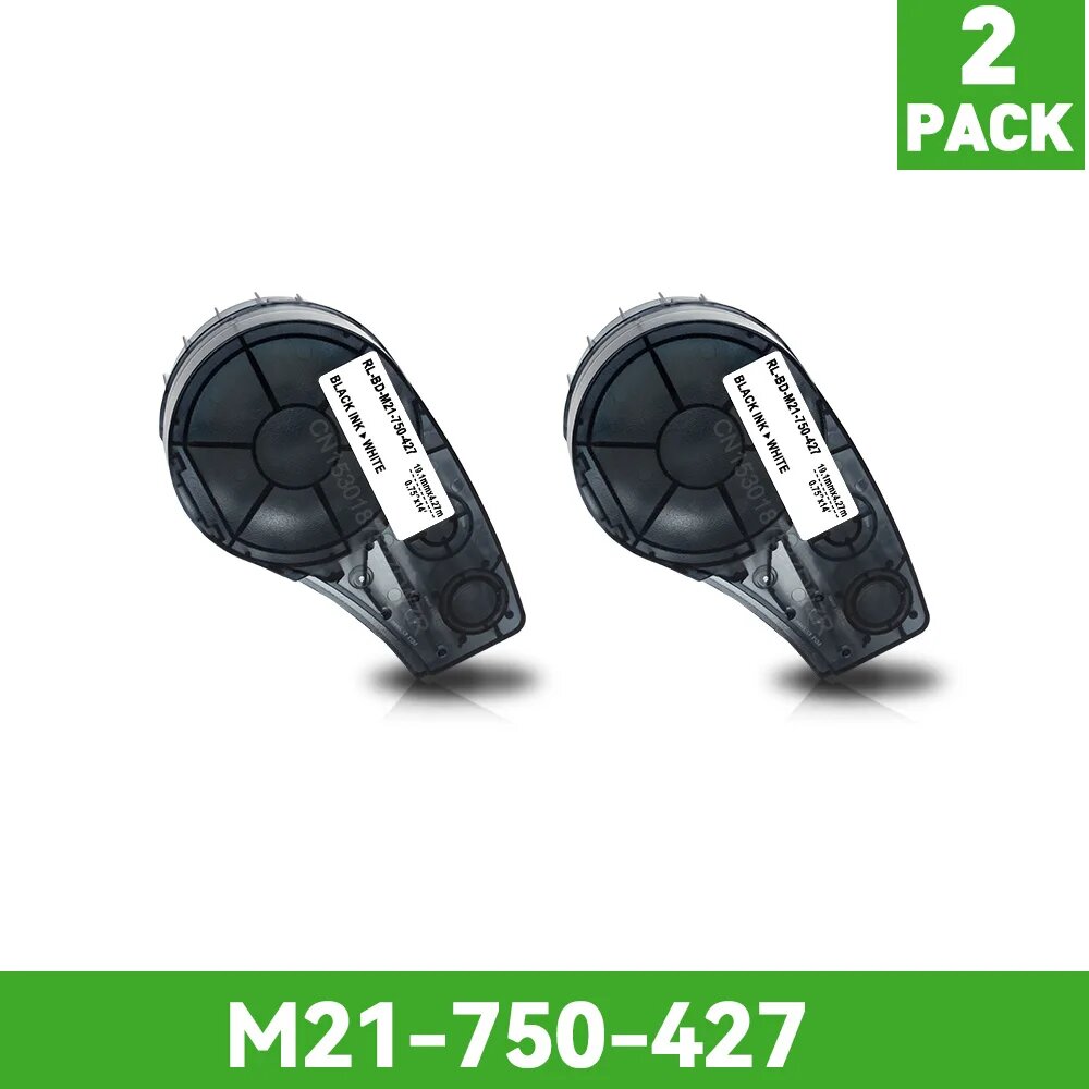 Ленты Brady M21-750-427, 2 шт, черный на белом