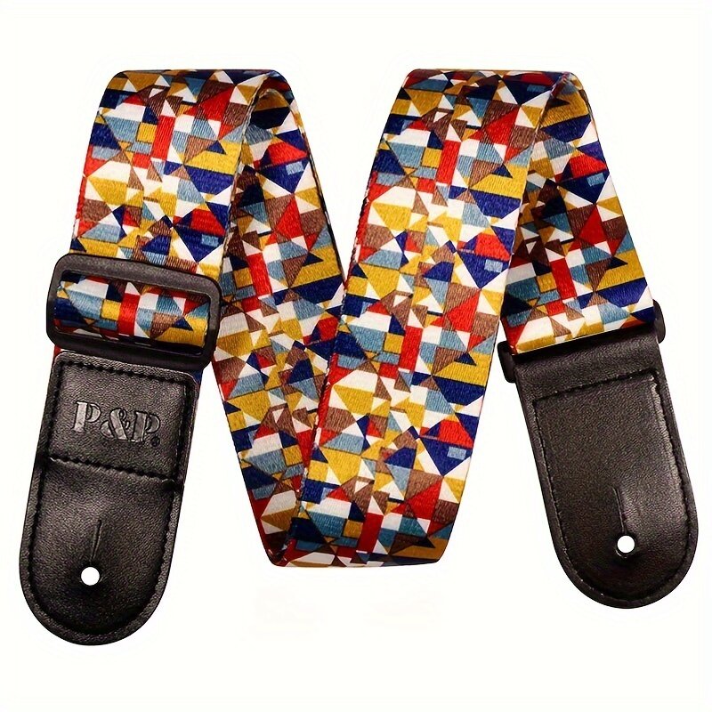 Регулируемый цветной гитарный ремень, стиль B