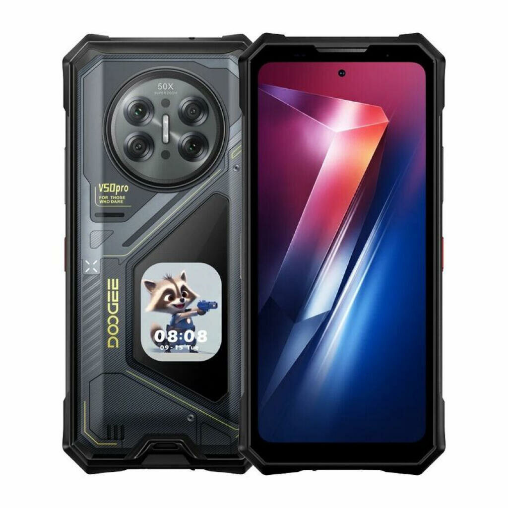 Смартфон Doogee V50 Pro, 5G, NFC, IP68/IP69K/MIL-STD-810H, 16/1Tb, Phantom Black (Черный)