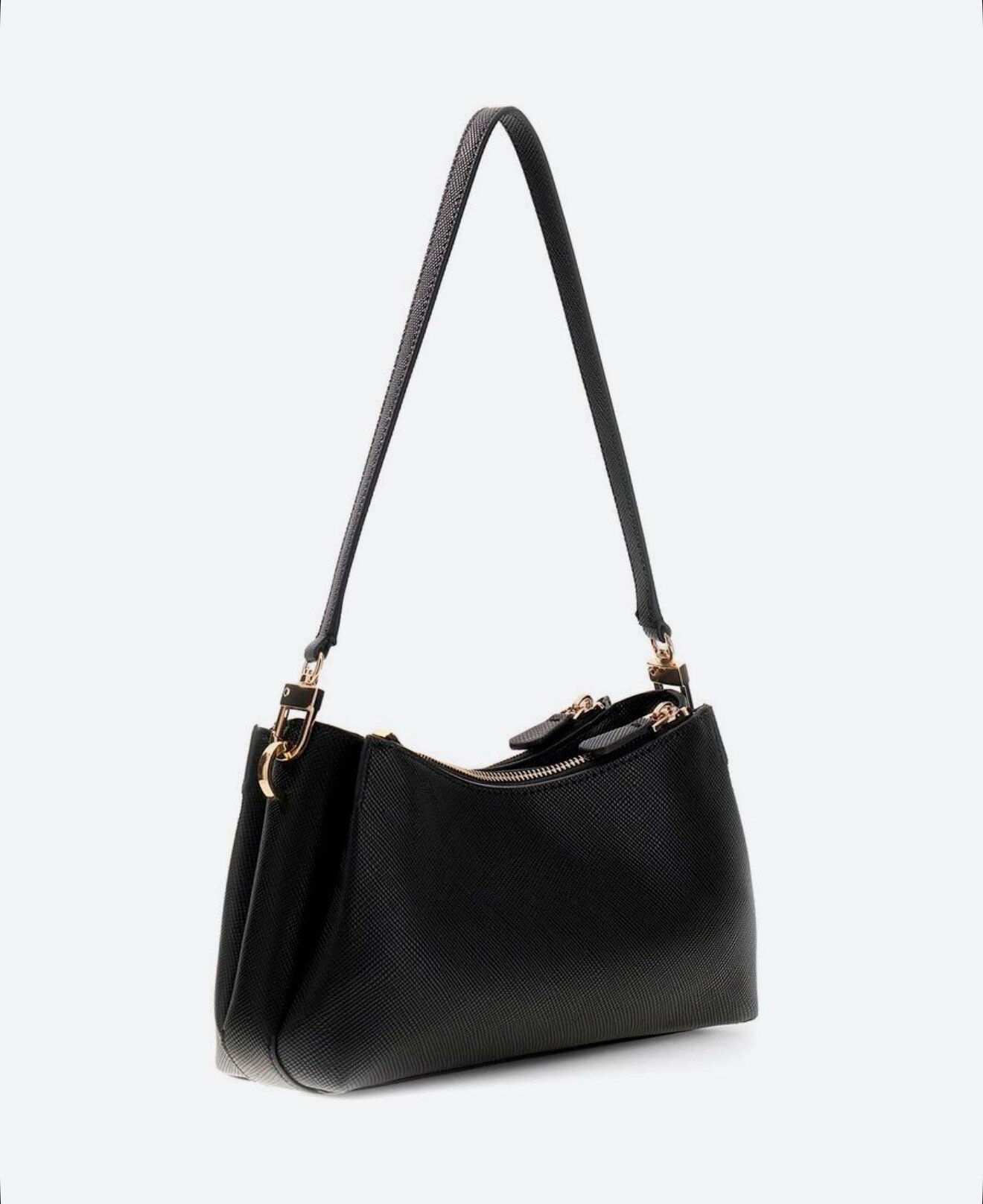 Сумка кросс-боди GUESS, фактура гладкая, black — фото 1