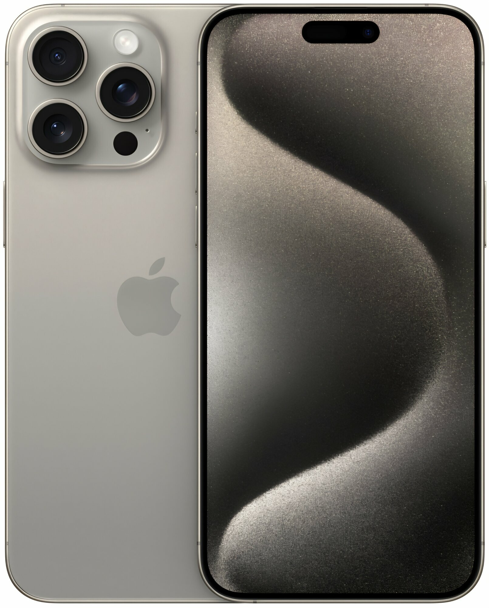 Смартфон Apple iPhone15 Pro max256 ГБ, nano‑SIM+eSIM, Natural Titanium, новое оригинал