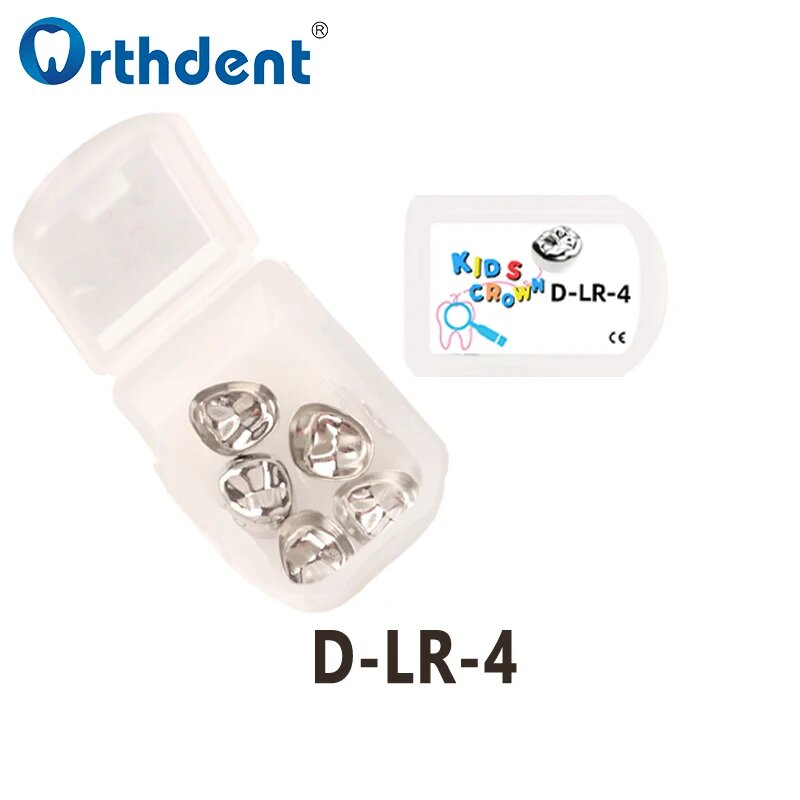 Детские стоматологические короны Orthdent из нержавеющей стали D-LR-4