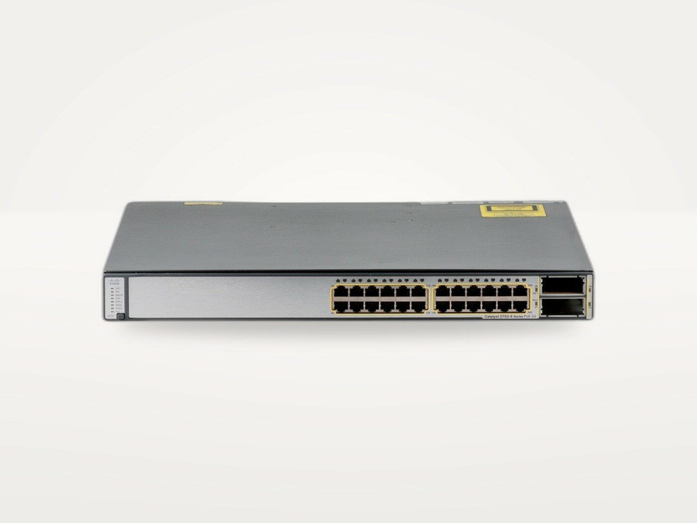 Коммутатор CISCO WS-C3750E-24TD-E 24*10/100/1000, 2 X2-based 10GE, 265WAC ps, 1RU stackable multilayer, IPv6, IP Serv