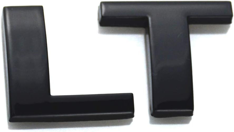 Замена эмблемы LT Letter из пластика, 3D значок Chevrolet Cruze Silverado (черный)