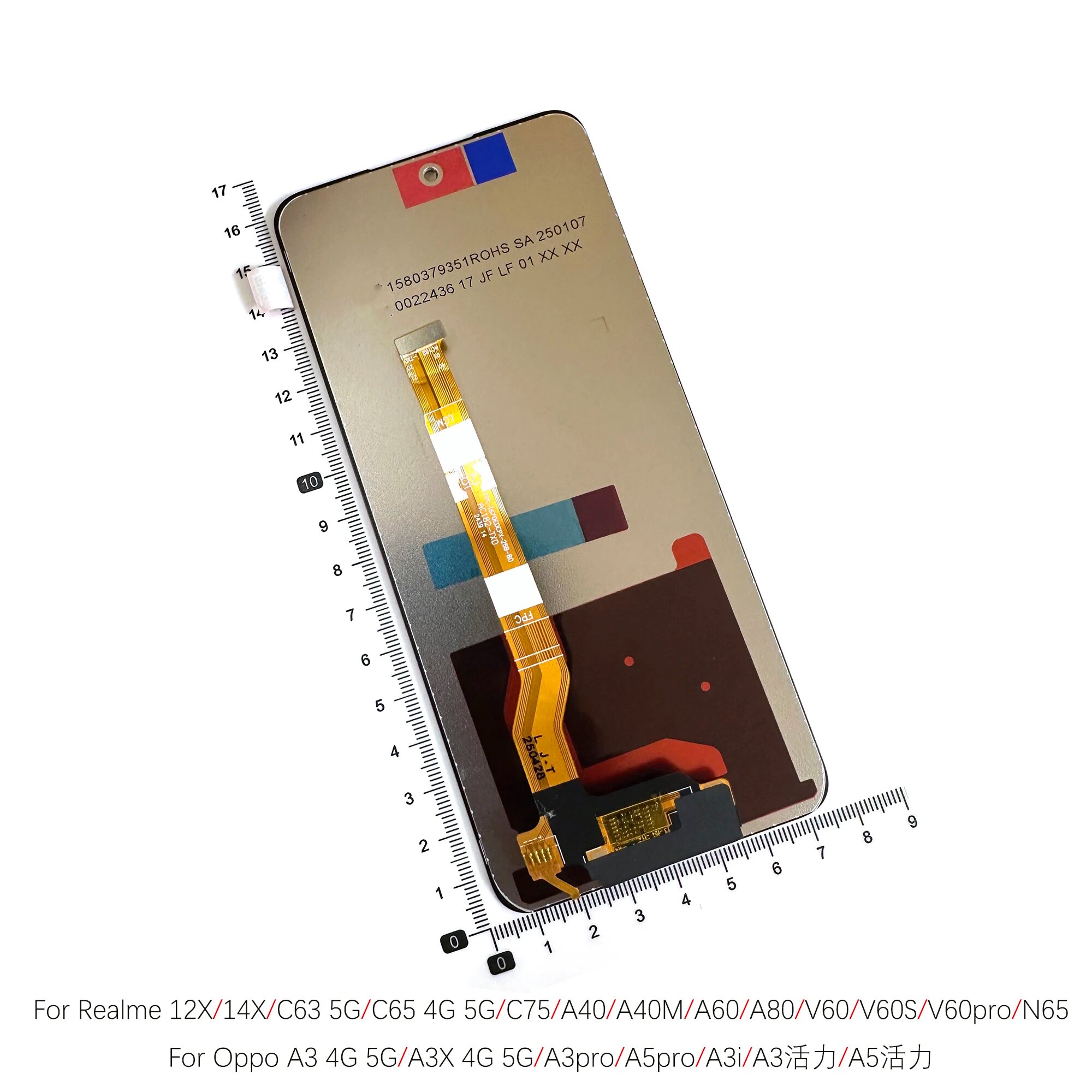 Дисплейный модуль (LCD) с тачскрином для Oppo A1, A83, A1K, C2, A3, A3S, A36, A52, A53, A72, A54, A55, A57, C65, A60, A80, F5, A73, F7, F11, A9, F11Pro