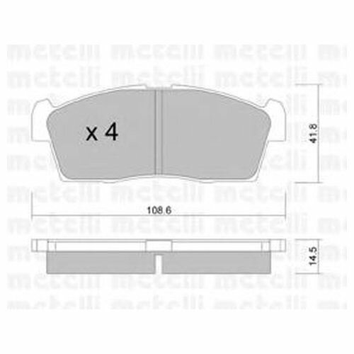 Колодки тормозные Metelli 2204390 для Citroen C-ZERO; Mitsubishi i; Peugeot iOn; Suzuki Alto