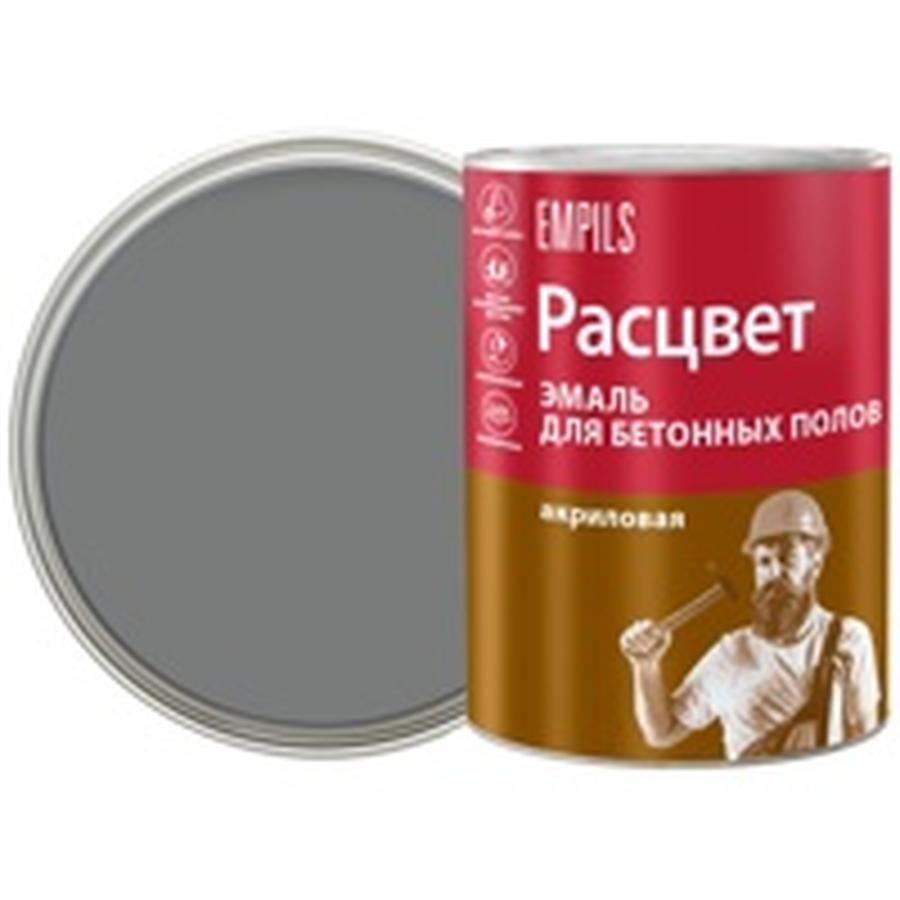 Эмаль для пола Расцвет 0.9 кг цвет серый