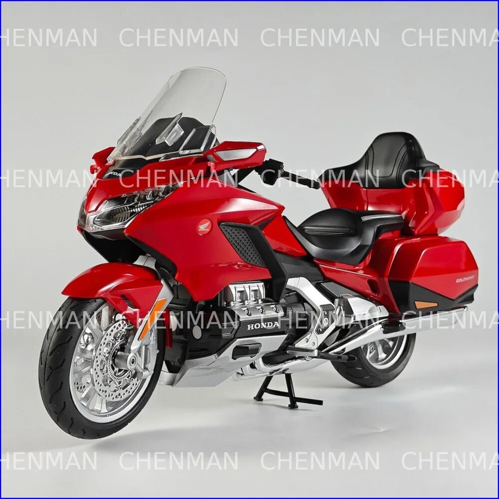 1:9 Honda GL1800 Gold Wing Tour AIRBAG High end luxury travel Локомотив, Модель из сплава, Коллекционирование автомобилей
