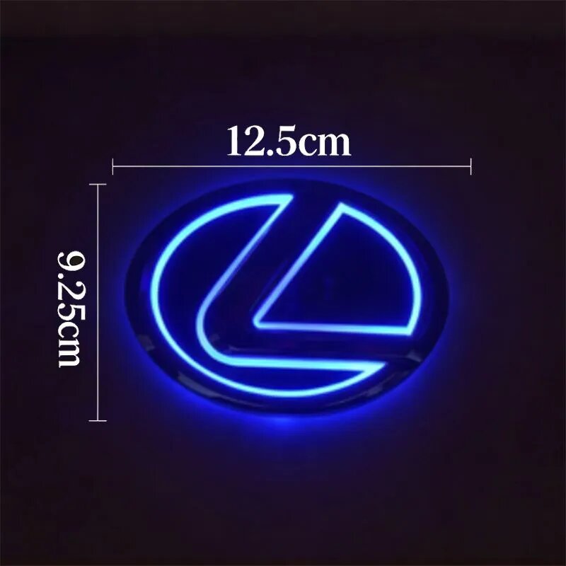 Светодиодная эмблема 5D LED для Lexus ES250 ES300 ES350 IS250 IS300 RX300 RX330 NX GS GX, передняя и задняя наклейка-значок, автозапчасти и аксессуары