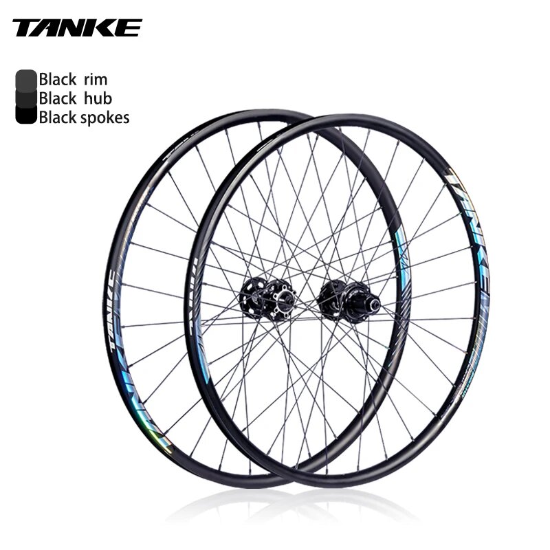 Колесные комплекты TANKE MTB AM Enduro DH 29/27.5/26", 35 27.5 inch, TH390 QR-TA, HG, Black rim hub