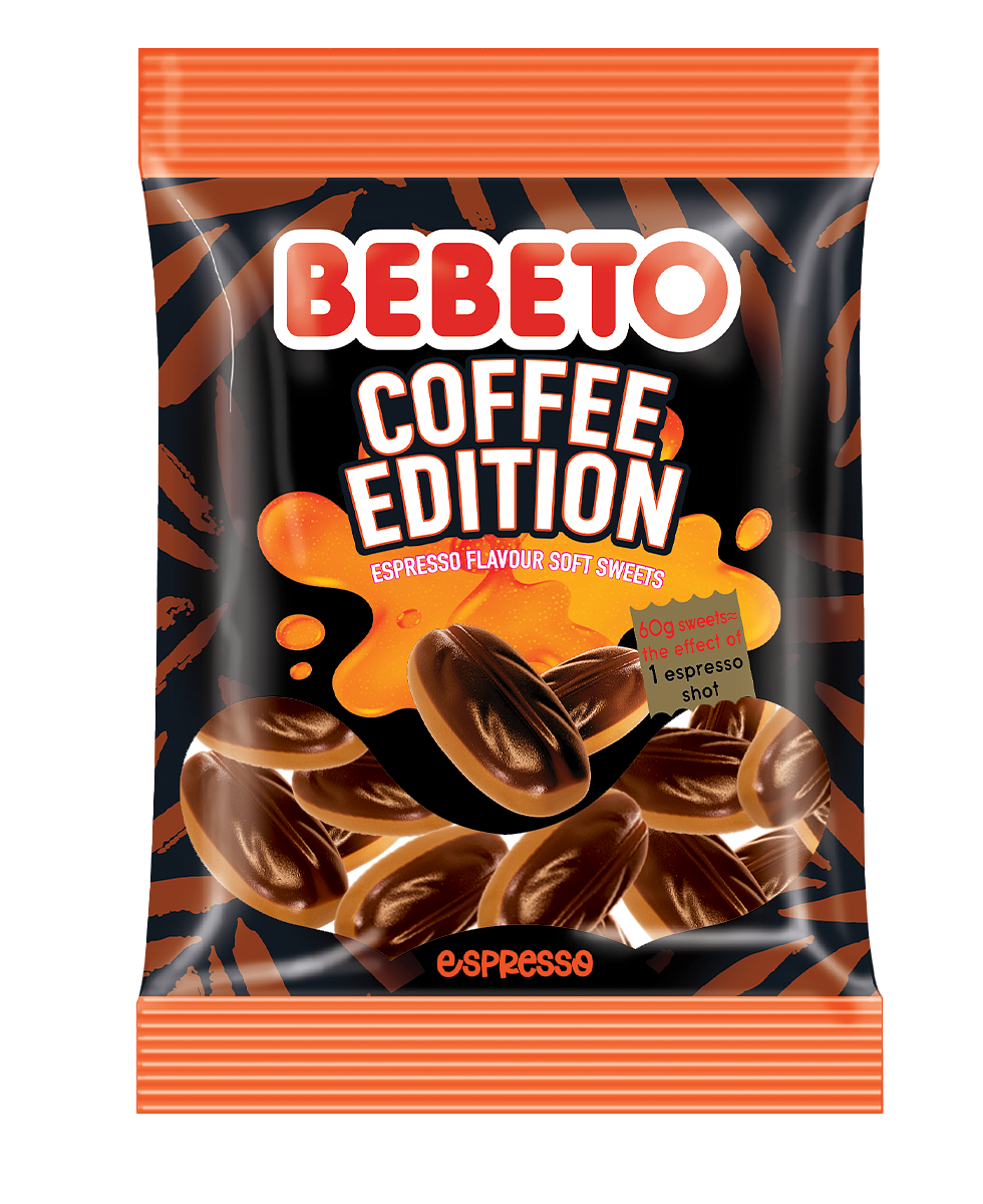 Упаковка из 12 пачек Мармелад жевательный Bebeto Coffee Edition Espresso 70г