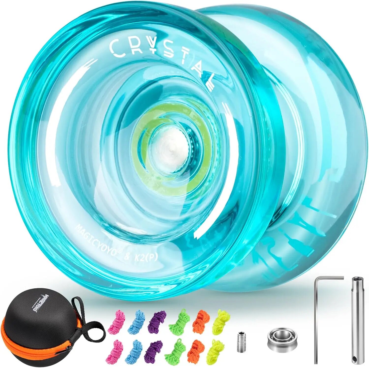 MAGICYOYO Crystal Green K2 Бирюзовое пластиковое йо-йо
