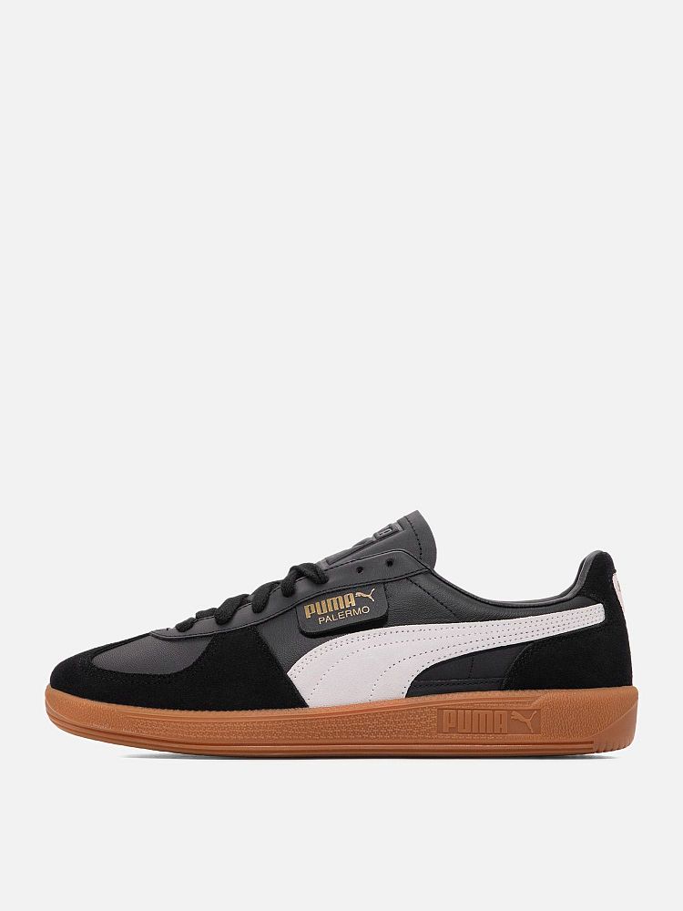 Кроссовки PUMA Palermo Leather, полнота 6 (RU)/ на среднюю стопу, размер 44, серый графит