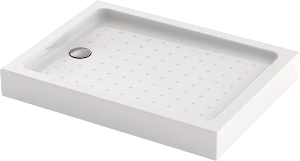 Поддон для душа Veconi Tezeo acrylic TZ-54 100x90 см, акриловый, прямоугольный, низкий, с антискользящим покрытием