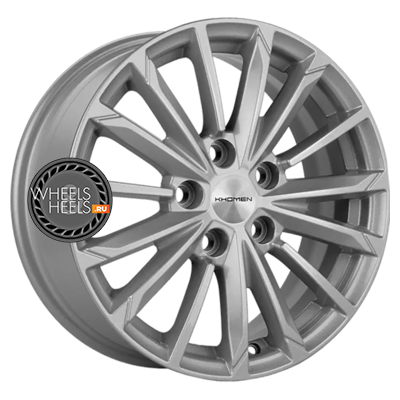 Диск автомобильный литой Khomen Wheels KHW1611 (Geely Coolray) 16x6.5 5x114.3 et45 dia54.1 F-Silver