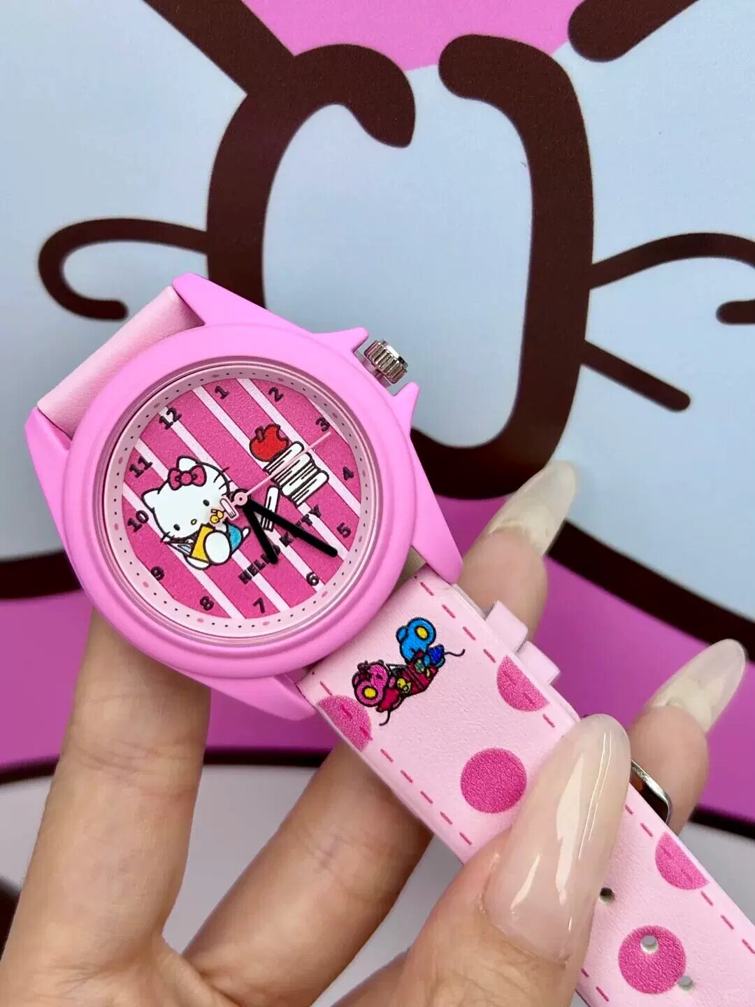 В наличии: Набор часов Sanrio Hello Kitty из серии Fun Time для детей, подарочная коробка-сюрприз KT, подарок на день