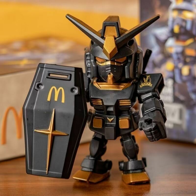 DCY-"Кобренд McDonald's Gundam: Angus Black Gold Yuanzu Лимитированная коллекционная модель, украшение, периферия"