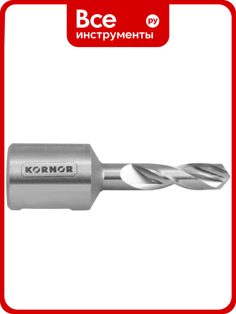 Спиральное сверло Kornor 10325010, HSS, Weldon 19, сталь, нержавеющая сталь