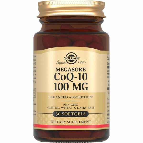 Коэнзим Q10 100мг Solgar/Солгар капсулы 462мг 30шт